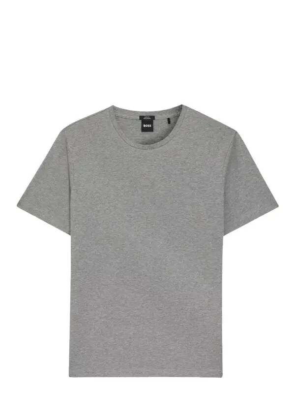 BOSS Crew-neck Cotton T-shirt - Grey