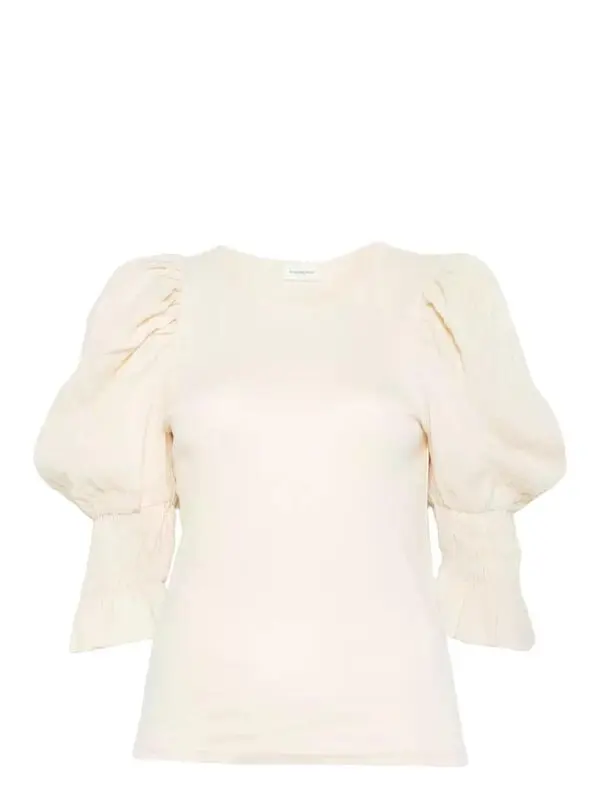 BY MALENE BIRGER Puff-sleeve T-shirt - Neutrals