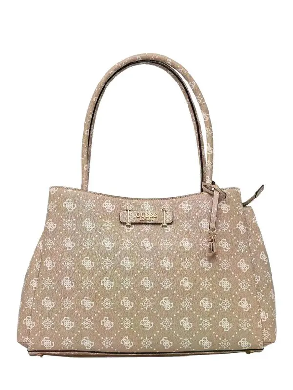 Guess Logo Padlock Tote Bag - Neutrals