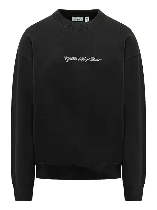 Off-White Script Arrow Crewneck - Black
