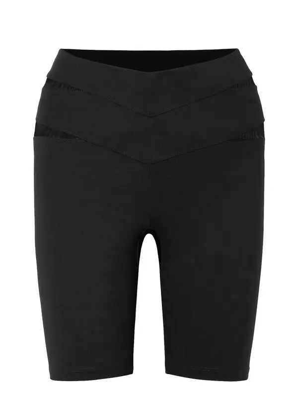 ERES Lonsbrough Tulle-paneled Stretch-jersey Shorts - Black