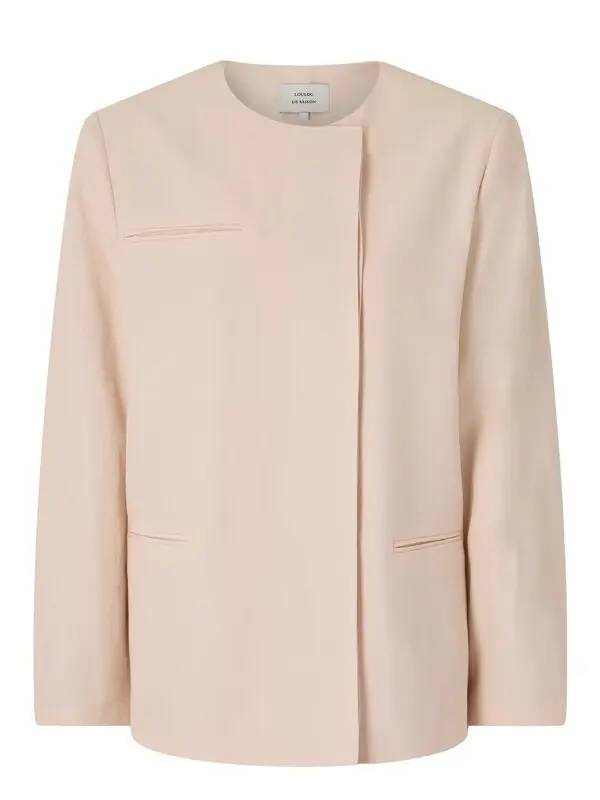 Loulou De Saison Bono Double-breasted Twill Jacket - Pink