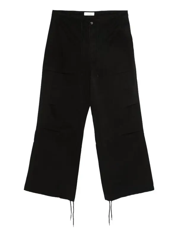 ENTIRE STUDIOS Drawstring Cargo Trousers - Black
