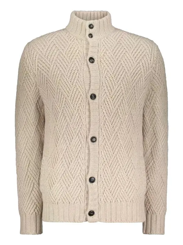 Fedeli Cable-knit Button Cardigan - Neutrals