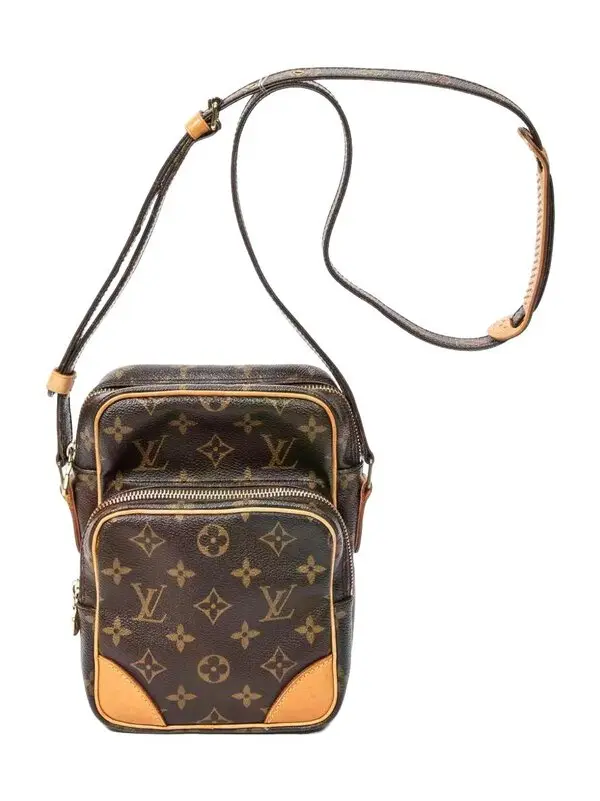 LOUIS VUITTON 2003 Amazone Monogram Shoulder Bag - Brown