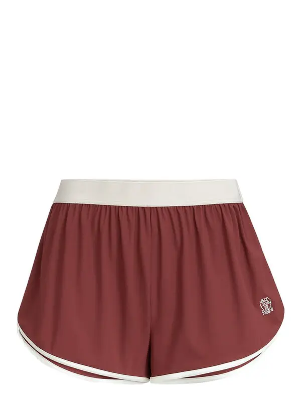 Brunello Cucinelli Logo Shorts - Bordeaux