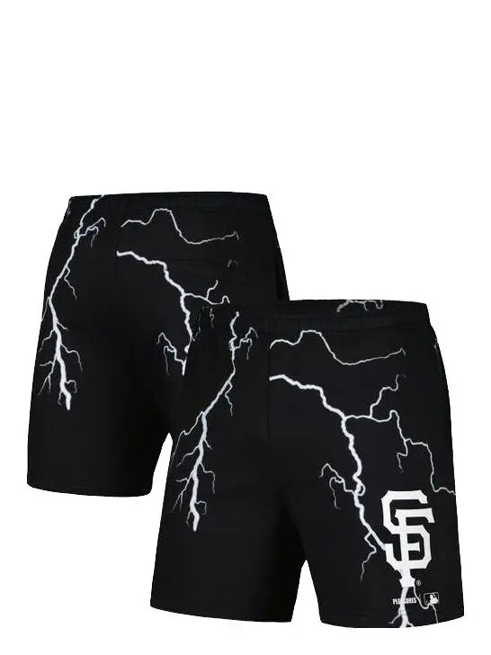 PLEASURES San Francisco Giants Lightning Shorts - Black