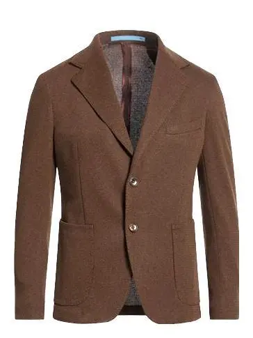 HERMAN & SONS Single-breasted Knit Blazer - Brown