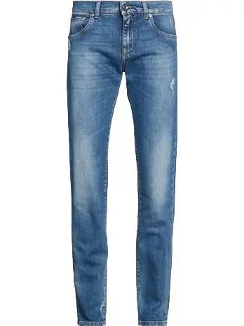 Dolce & Gabbana Skinny Jeans With Appliqués - Blue