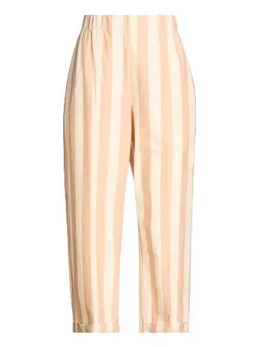 Liviana Conti Striped Cropped Straight-leg Pants - Blush