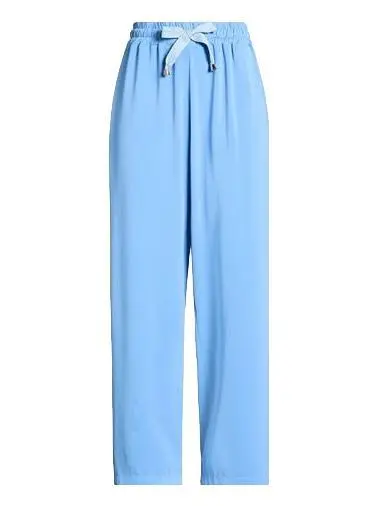 VICOLO Straight-leg Crepe Pants - Blue