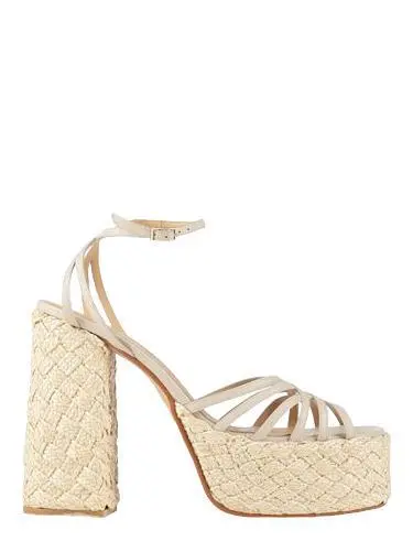 CastaÑer Leather Sandals - Off White