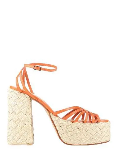 CastaÑer Leather Sandals - Orange