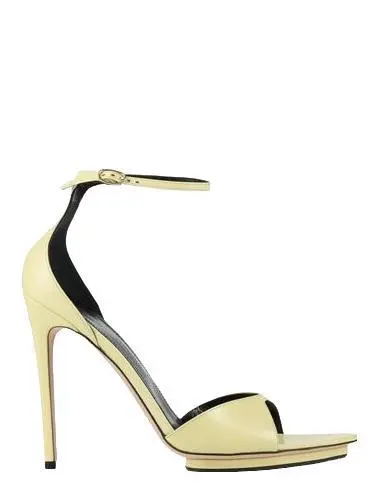 Victoria Beckham Leather Stiletto Sandals - Yellow