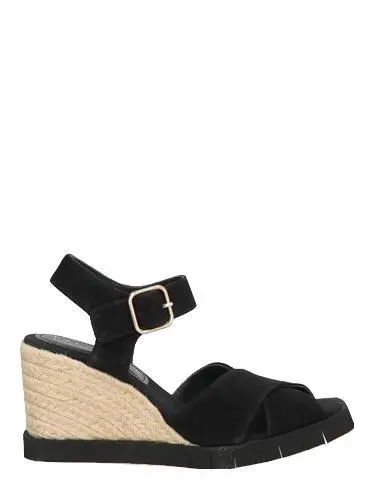 PALOMITAS BY PALOMA BARCELÓ Leather Espadrille Sandals - Black