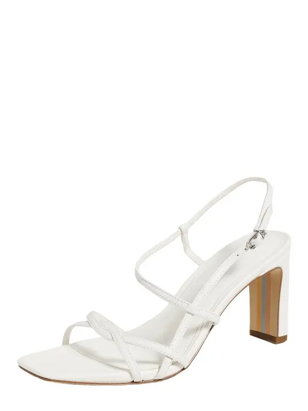 Sam Edelman Elissa Heeled Sandals - White Leather