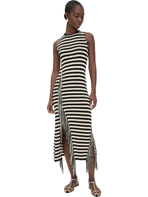 SIMONMILLER Sabine Knit Dress - Black/white Stripe