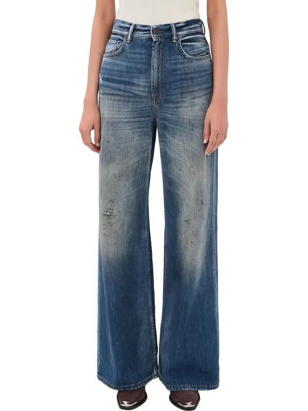 Acne Studios 2022 Distressed Jeans - Mid Blue
