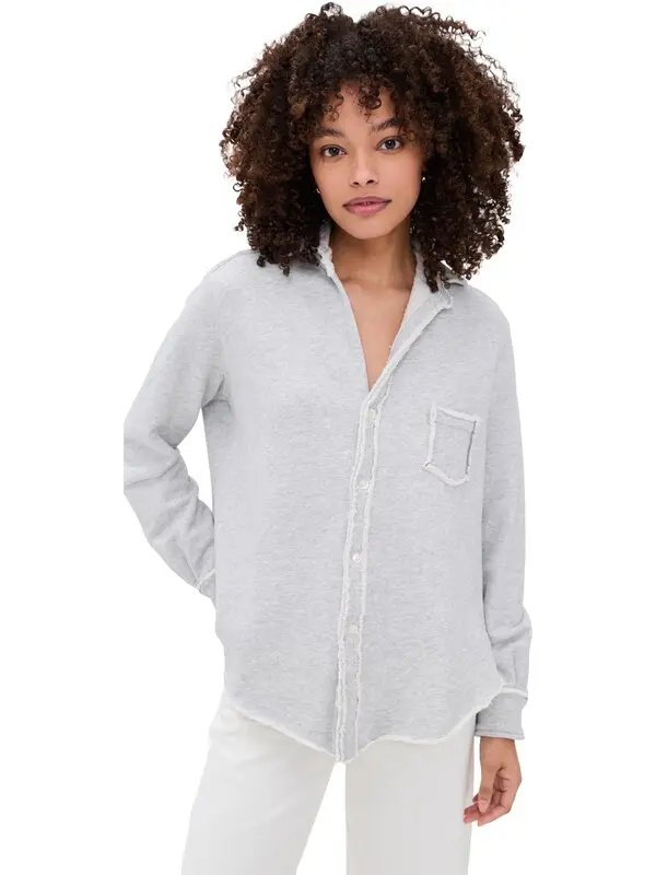 Frank & Eileen Eileen Relaxed Button-down Shirt - Gray Melange