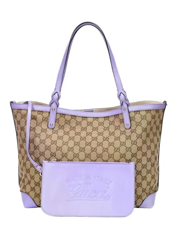 Gucci Printed Tote Bag - Brown