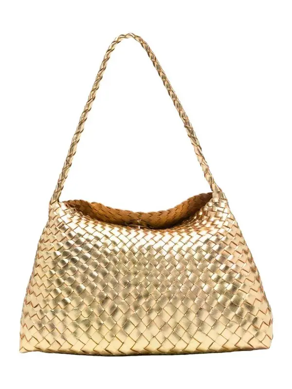 Dragon Diffusion Santa Maria Woven Shoulder Bag - Gold