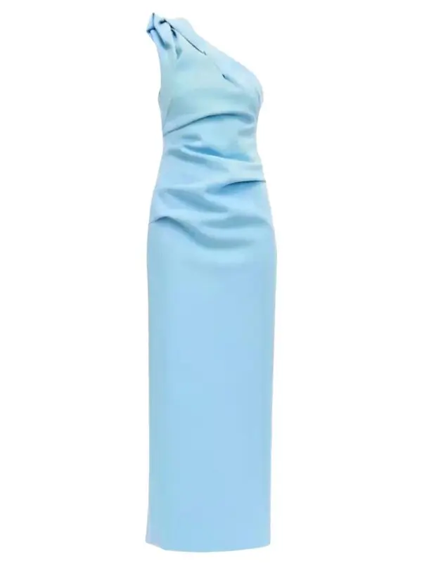Acler Bracora One-shoulder Maxi Dress - Blue