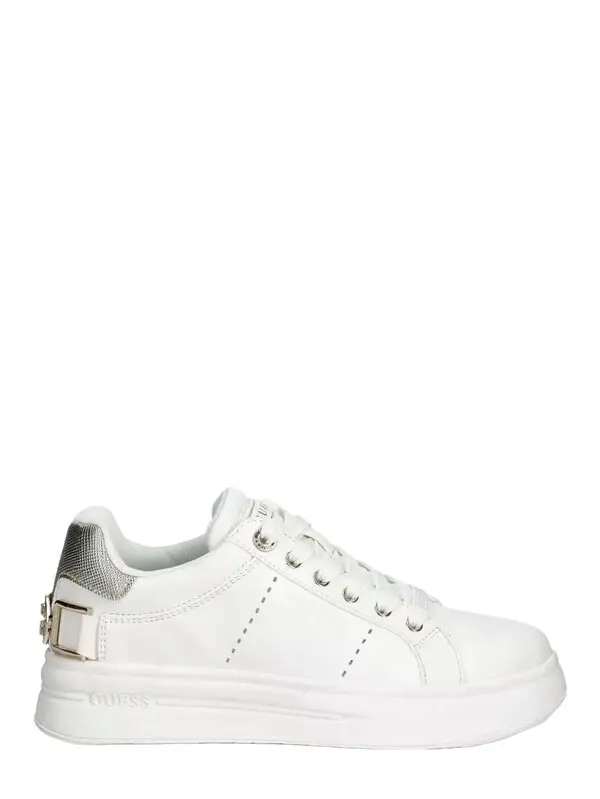 Guess Metallic Detail Sneakers - White