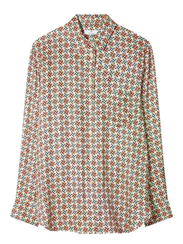 Paul Smith Geometric-print Shirt - White