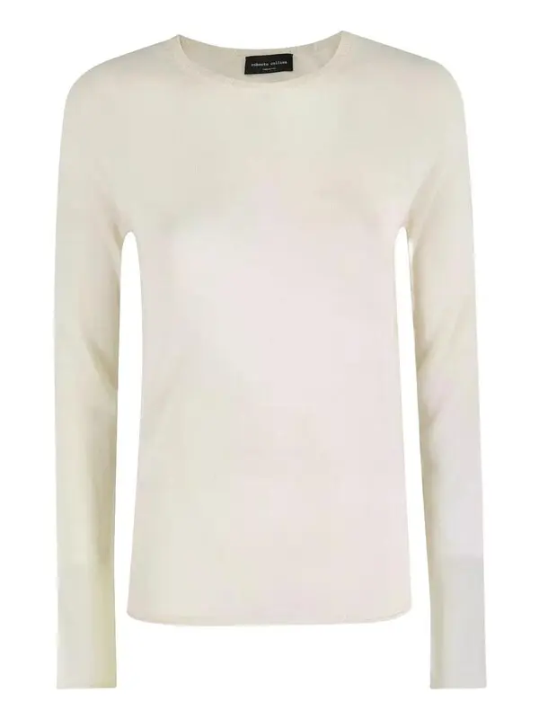 ROBERTO COLLINA Round-neck Top - White