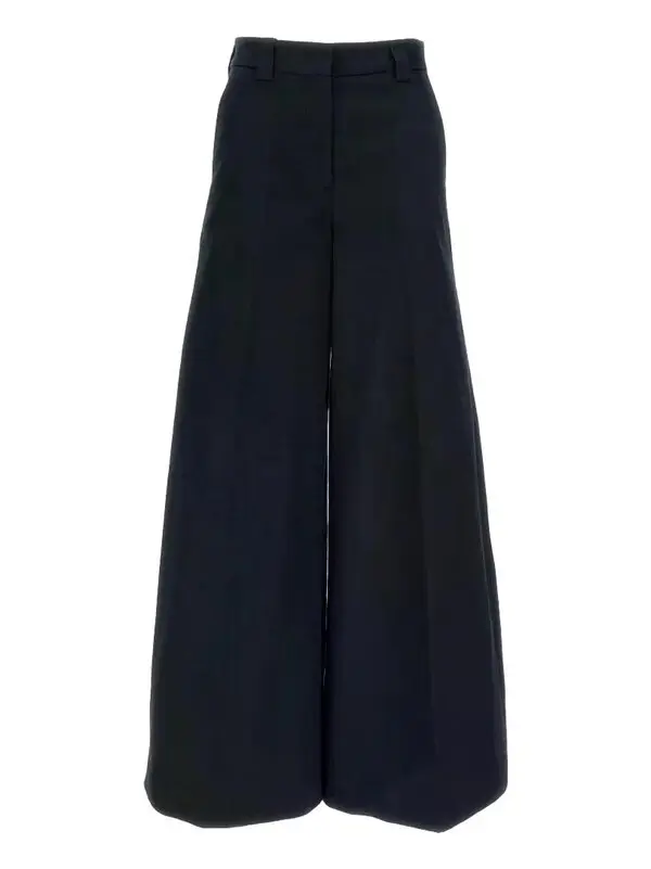 THELATEST Flared Palazzo Trousers - Blue