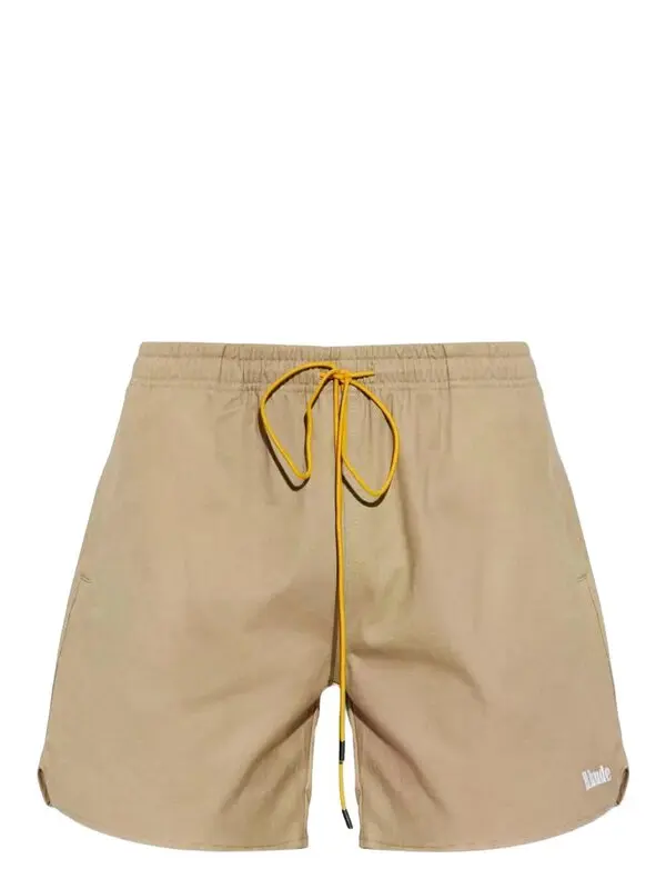 Rhude Fighter Drawstring Shorts - Neutrals
