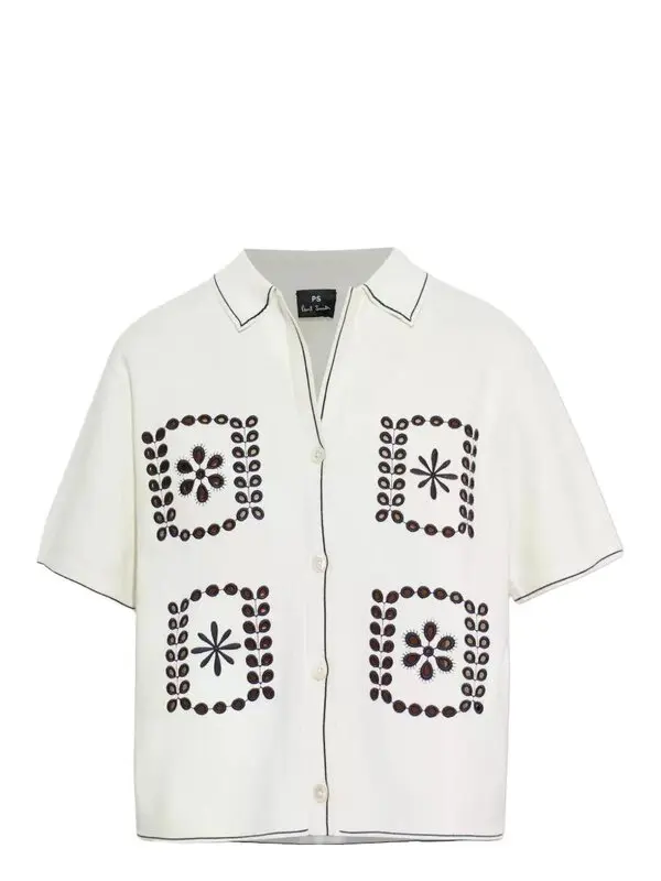 Paul Smith Floral-embroidered Shirt - White