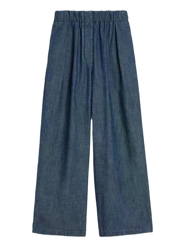 JIL SANDER Elasticated-waistband Trousers - Blue