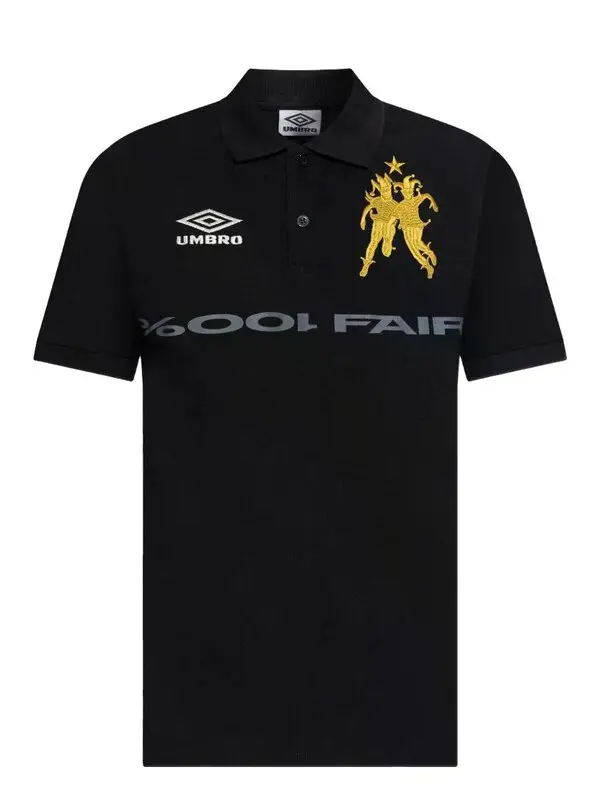 UMBRO Embroidered Polo Shirt - Black
