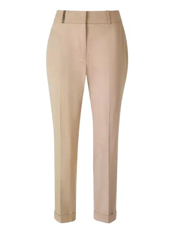 Peserico Belt-loop Cuffed Trousers - Neutrals