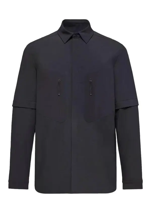 Moncler Zip-pocket Shirt Jacket - Black