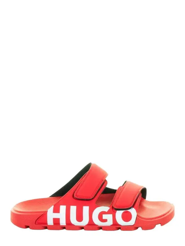 BOSS Logo Detail Sandals - Red