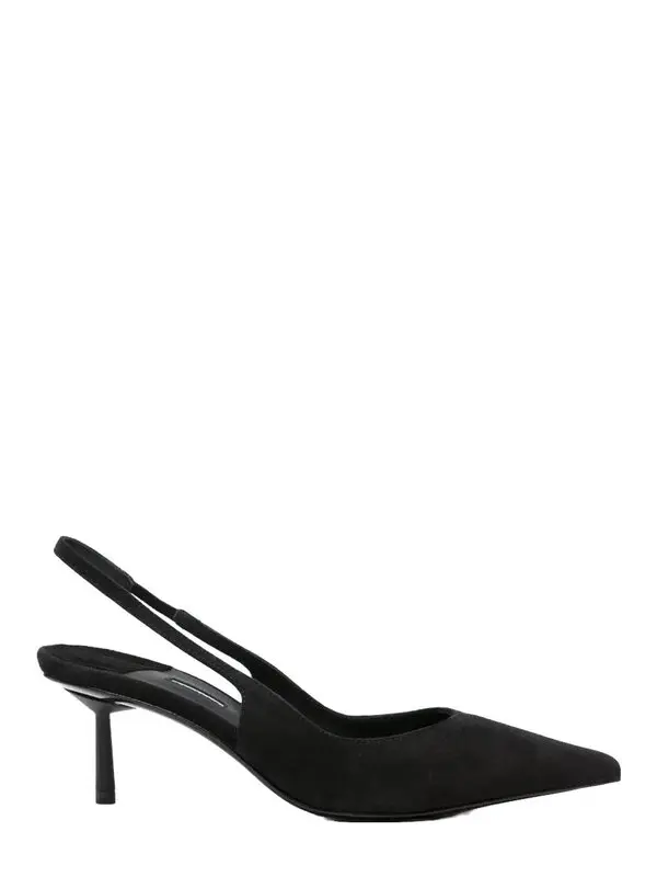 LE SILLA Point-toe Slingback Pumps - Black