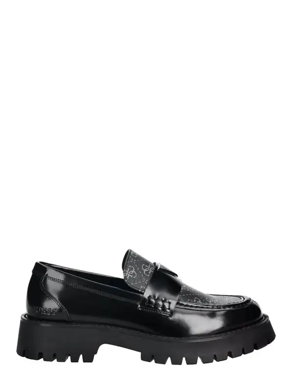 Guess Gorizia Leather Loafers - Black