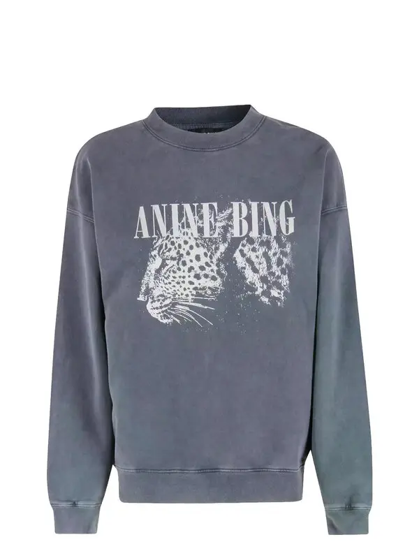 ANINE BING Graphic Print Sweatshirt - Black