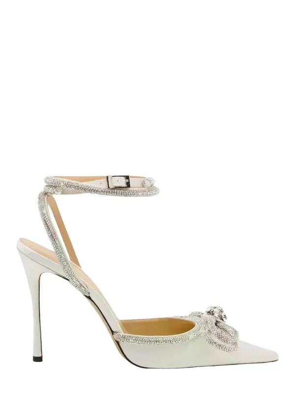 Mach & Mach Double-bow Heeled Pumps - White