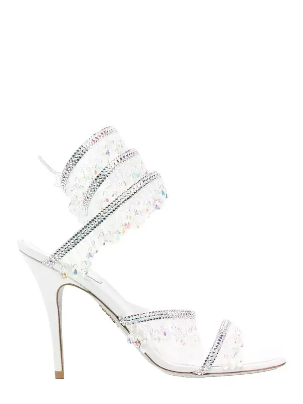 Rene Caovilla Chandelier Sandals - White