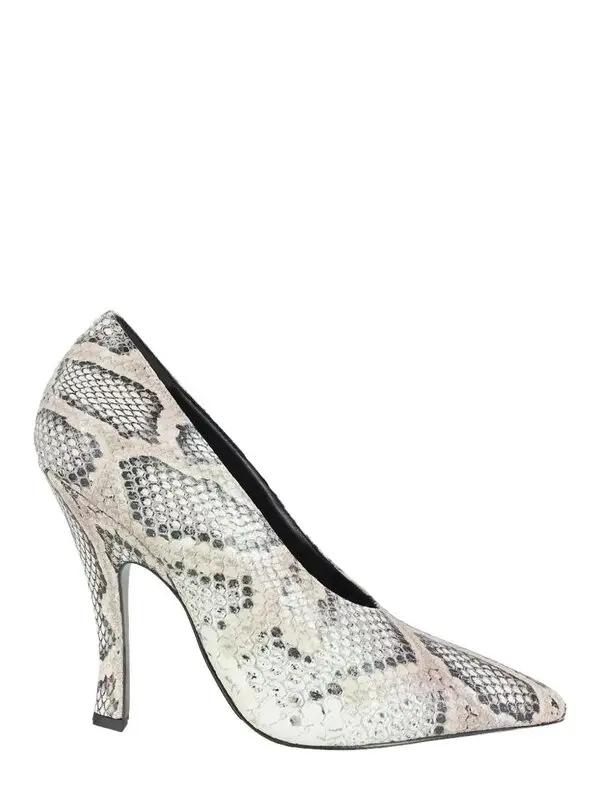 Magda Butrym Heeled Pumps With Snakeskin-effect - Neutrals