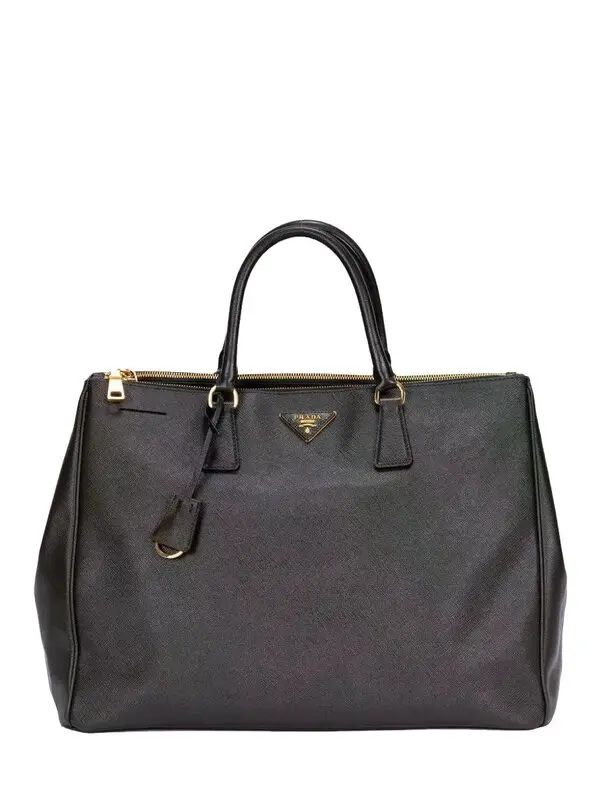 Prada Logo Tote Bag - Green