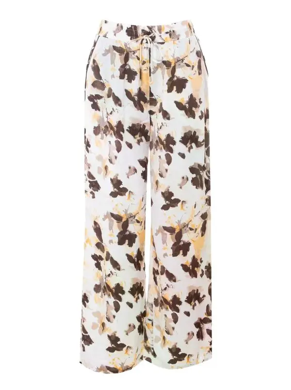Liu Jo Printed Trousers - White