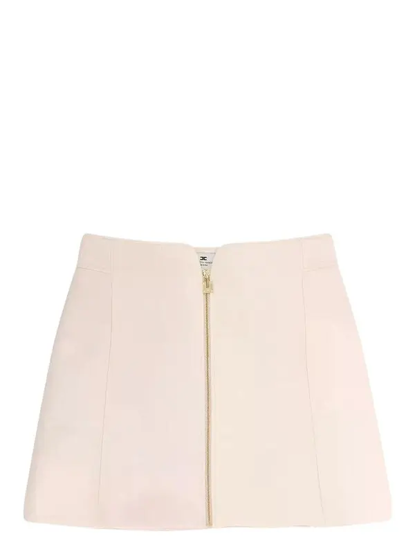 Elisabetta Franchi Daily Zip Mini Skirt - Neutrals