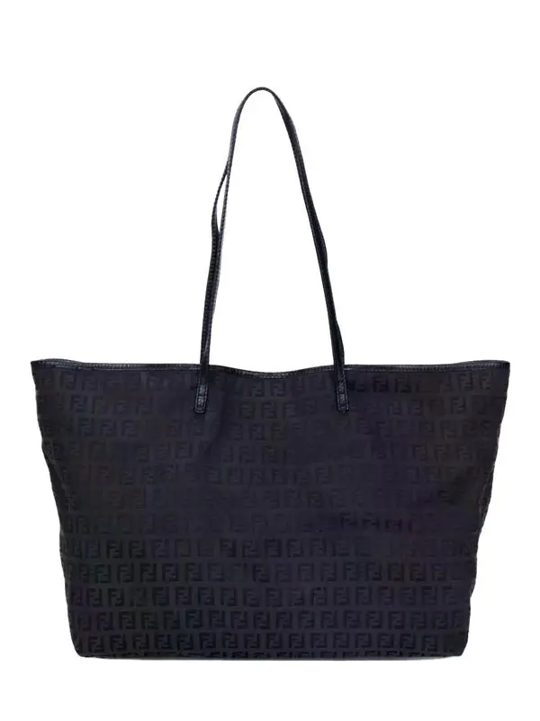 Fendi Zucchino Monogram Tote Bag - Black