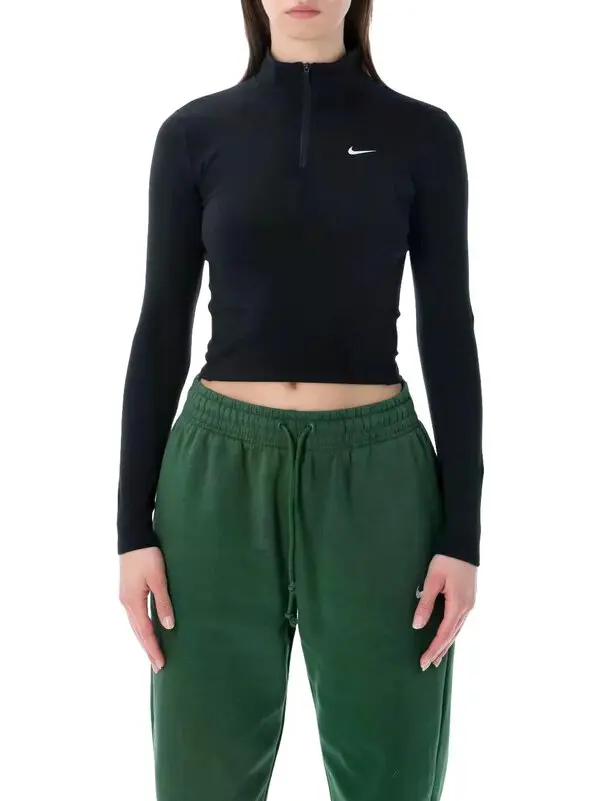 Nike Half-zip Long-sleeve Top - Black