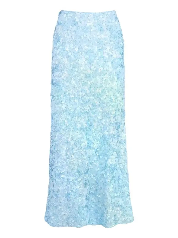 Acler Pipson Maxi Skirt - Blue