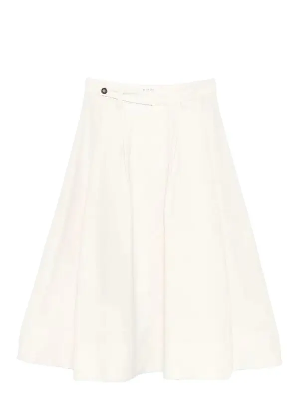 Brunello Cucinelli A-line Midi Skirt - Neutrals